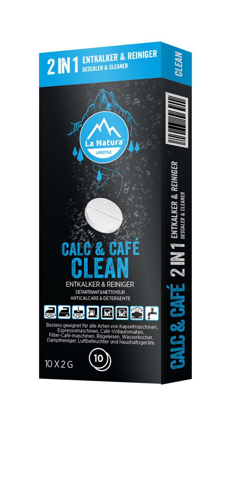 Calc and Clean cleaning tablets 3 in 1